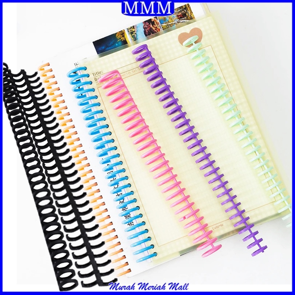 Jual MMM Ring Binder Plastik Spiral Pengikat 30 Lubang DIY Spiral ...