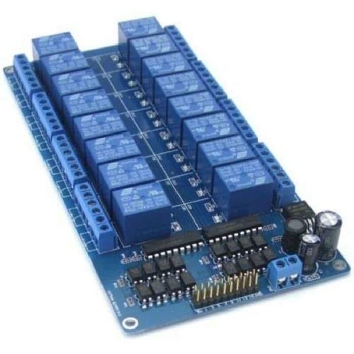 Jual 16 Channel 12V Relay Module Board Optocoupler Power for Arduino AL10 | Shopee Indonesia