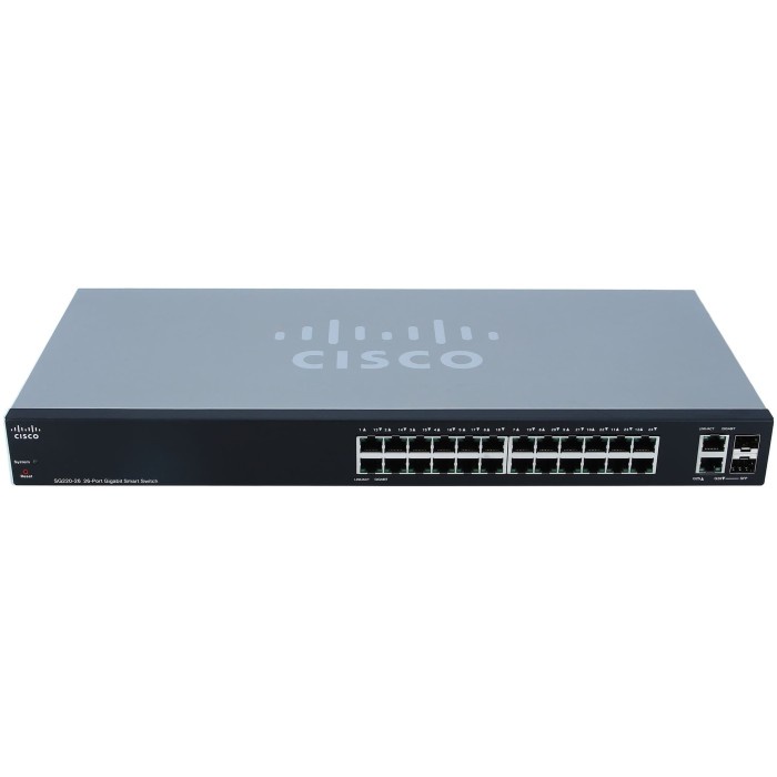 Jual CISCO SG250 26 K9 EU 24 PORT GIGABIT + 2 COMBO MANAGED SWITCH ...