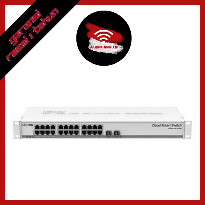 Jual Mikrotik CSS326-24G-2S+RM Switch Managable Gigabit 24 Port + 2 ...