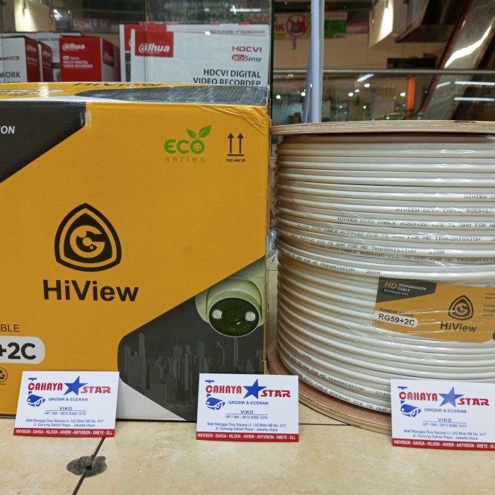 Jual Kabel Cctv Hiview Coaxial Rg59+P 150 Meter Original 100% ...