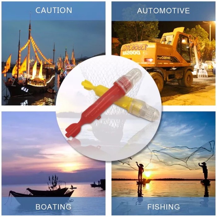 Jual torpedo led fishing net single light - lampu nelayan sinyal ikan f6p | Shopee Indonesia
