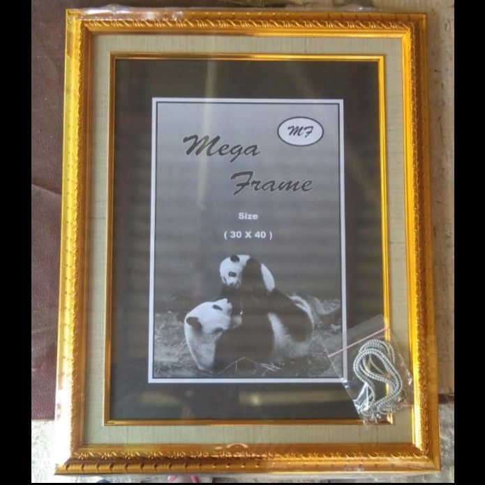 Jual Bingkai Foto 30X40 Linen # 12R 17R include packing bubble frame ...