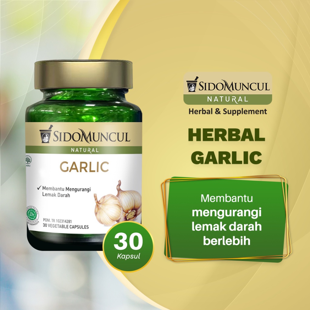 Jual Sido Muncul Natural Garlic 30 Kapsul - Membantu Mengurangi Lemak ...