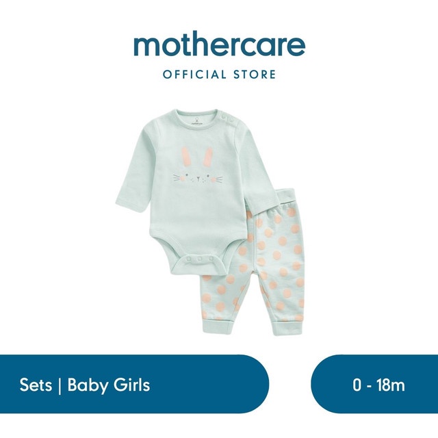 Jual Mothercare Bunny Bodysuit and Jogger Set - Set Pakaian Bayi ...