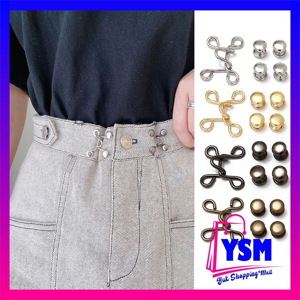 Jual YSM Kancing Jeans Logam Simple Adjustable Motif Bunga Daisy Kait ...