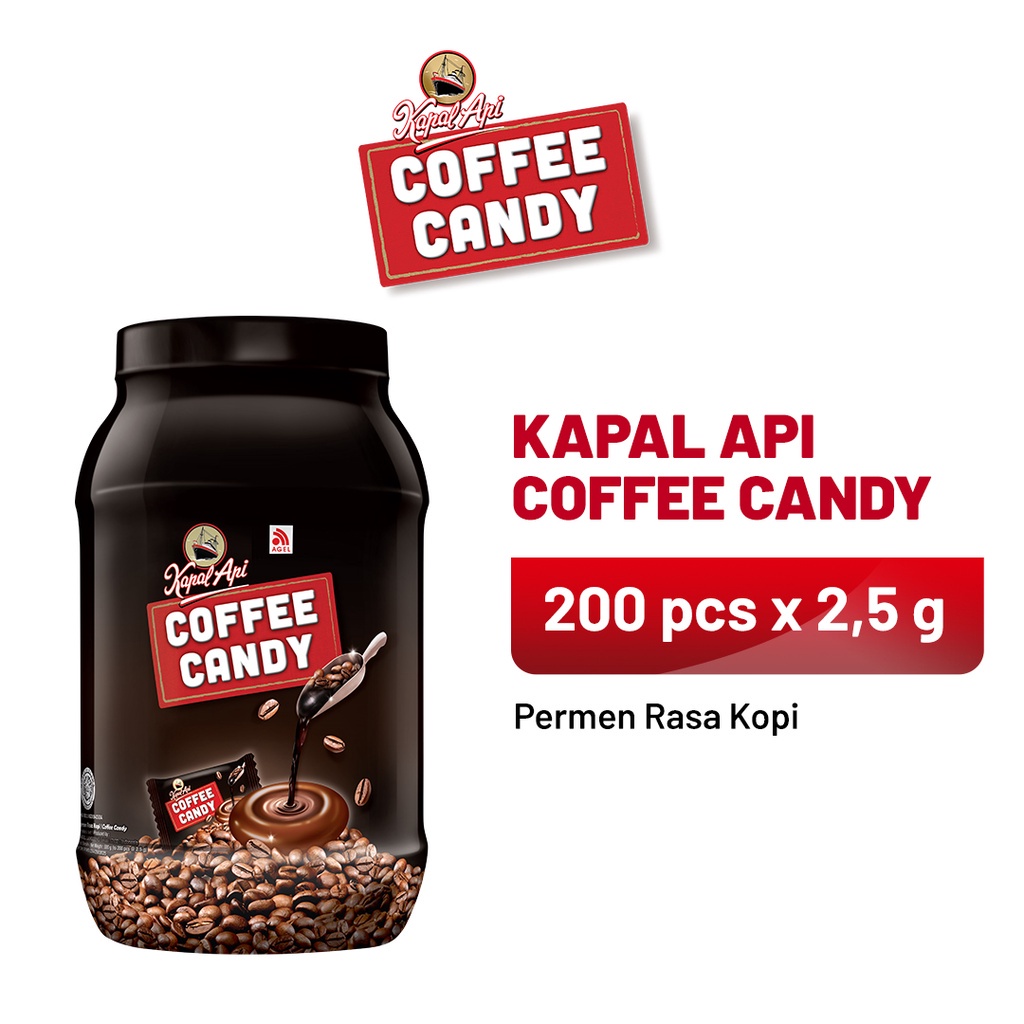 Jual Kapal Api Coffee Candy 1 Toples (200 x 2.5 gr) | Shopee Indonesia