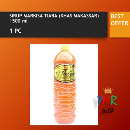 Jual Sirup Syrup numan Buah Markisa TIARA Makassar Berbulir Enak 1500ml ...
