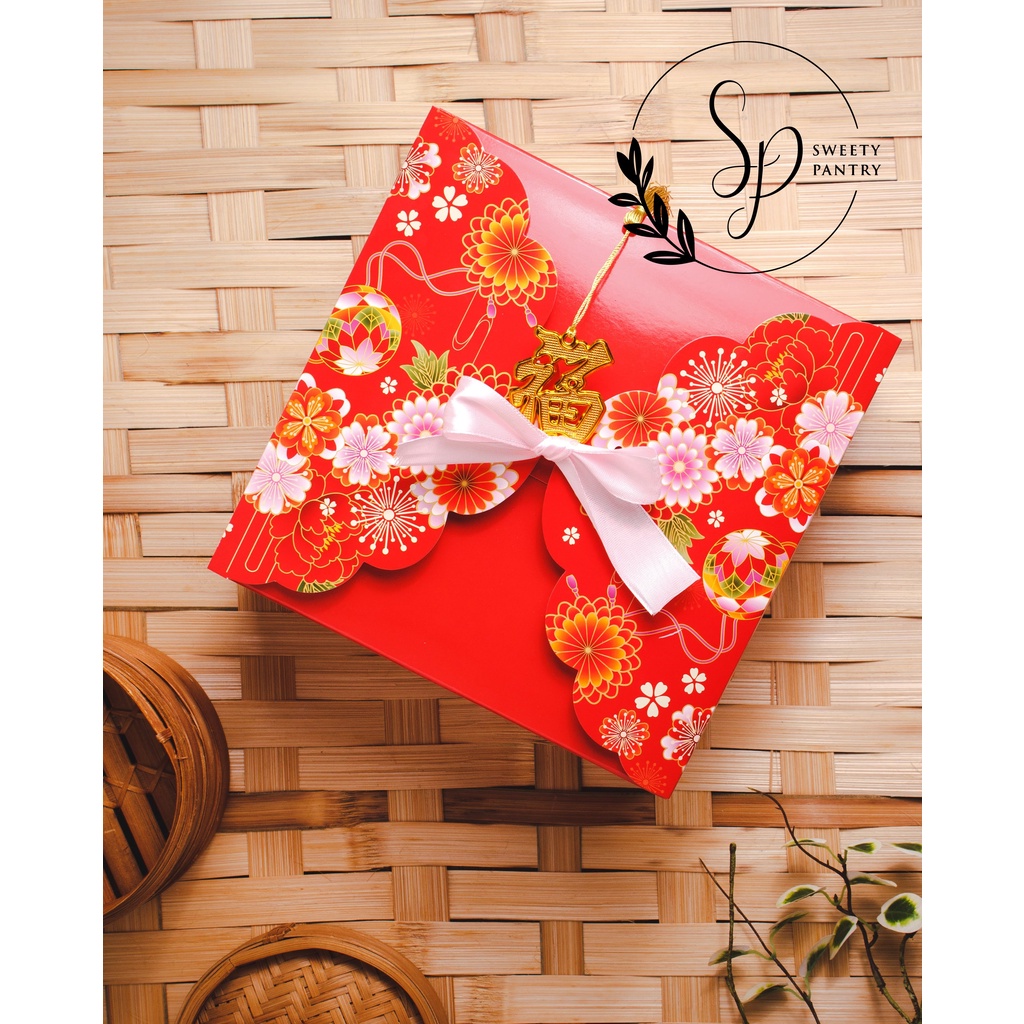 Jual FANG HUA - box kotak dus packaging kue imlek CNY uk 22x22x12 cm ...
