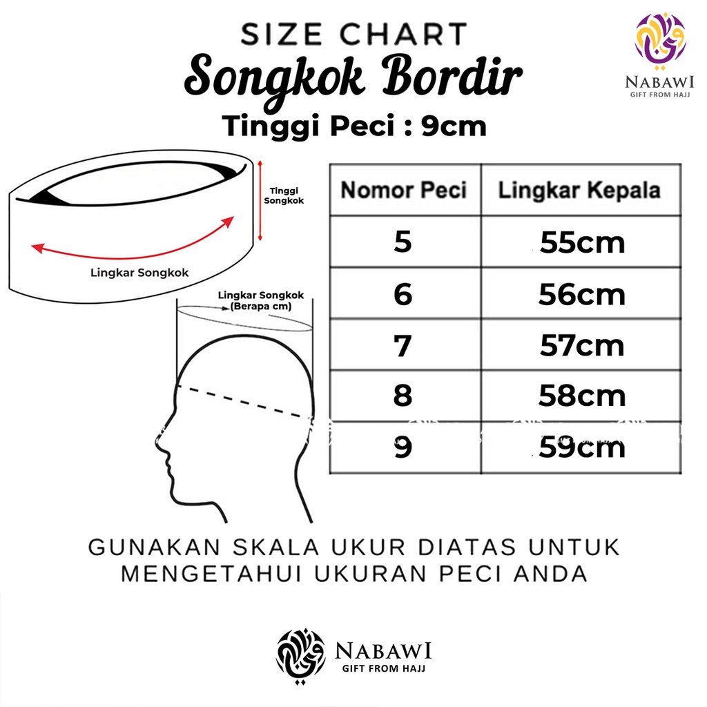 Jual PREMIUM PECI SONGKOK!!! Peci Songkok Kopiah Bordir Mangga Dua ...