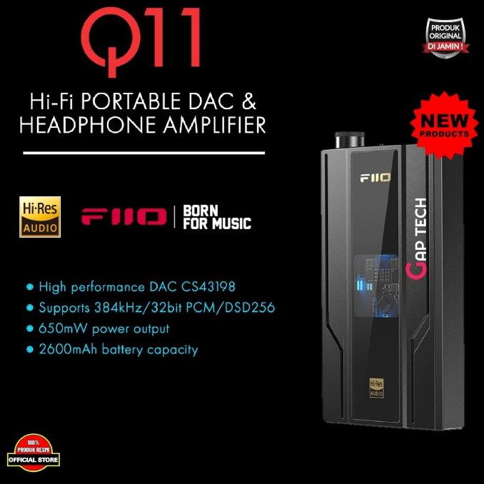Jual Fiio Q11 / Q 11 Portable Hi-Fi Dac And Headphone Amplifier / Dac Amp Kualitas Premium ...