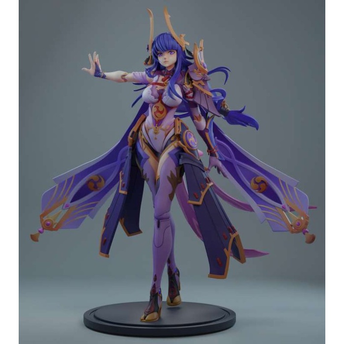 Jual raiden shogun boss genshin impact resin kit statue | Shopee Indonesia