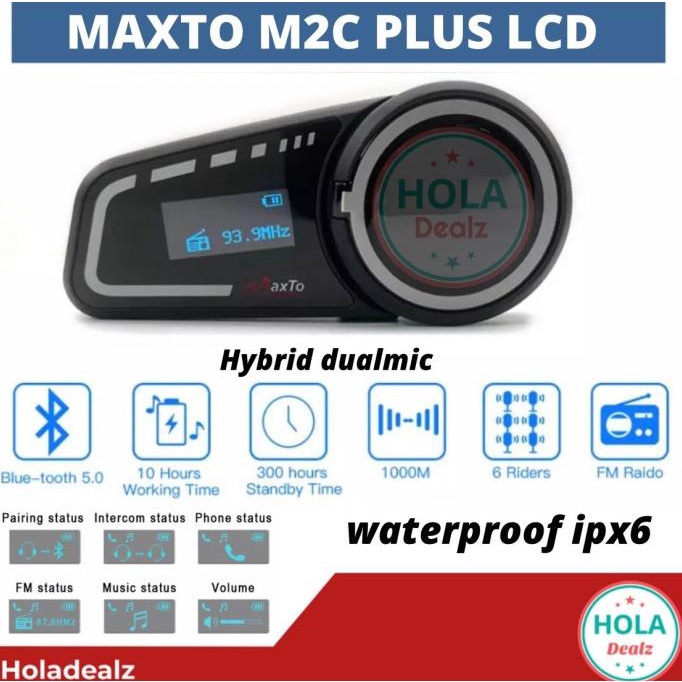 Jual MAXTO M2C BLUETOOTH HELM INTERCOM MAXTO M2C INTERCOM HELMET ...