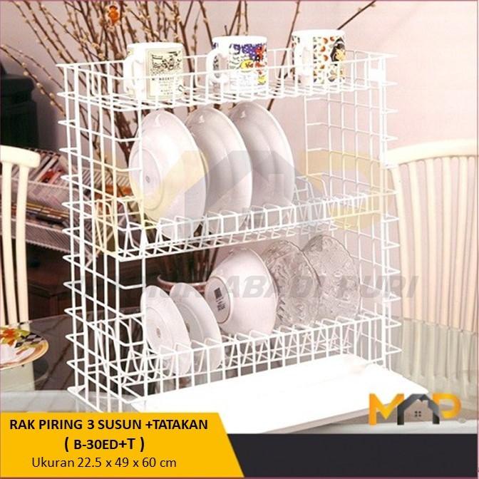 Jual RAK PIRING 3 SUSUN + TATAKAN B 30 ED+T MODELLINE | Shopee Indonesia