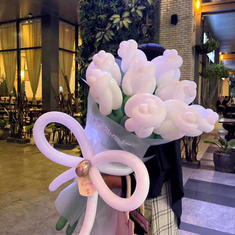 Jual Buket Balon Cirebon Indramayu Bunga Balon Pentil Twist Panjang ...