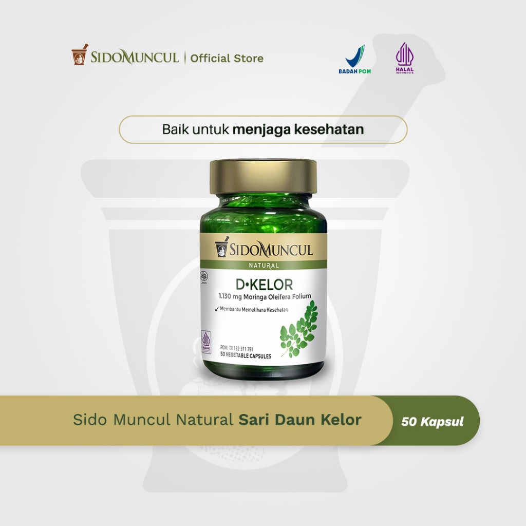 Jual Sido Muncul Natural Sari Daun Kelor 50’k - Baik untuk Membantu ...