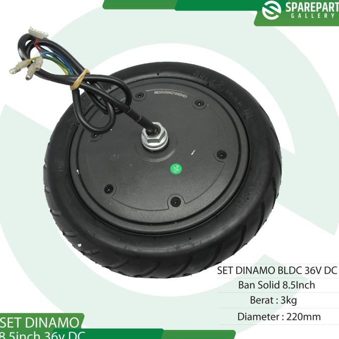 Jual Dinamo bldc 8.5inch 36v DC with tire skuter listrik otoped motor ...