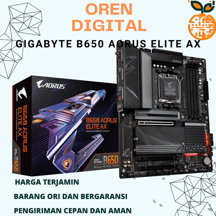 Jual GIGABYTE B650 AORUS ELITE AX AM5 SOCKET GAMING MOBO | Shopee Indonesia