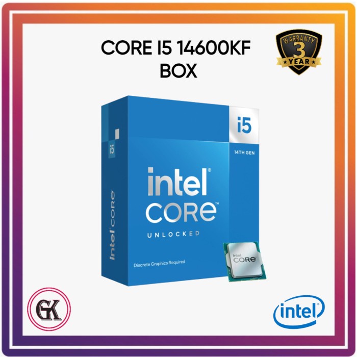Jual PROCESSOR INTEL CORE I5 14600KF 3.5Ghz BOX LGA1700 -ls01 | Shopee ...
