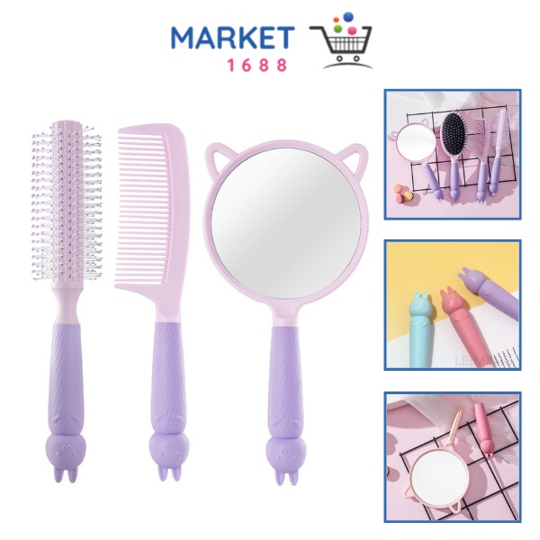 Jual Market1688 Sisir Roll Rambut Karakter Lucu Cermin Rias Makeup ...