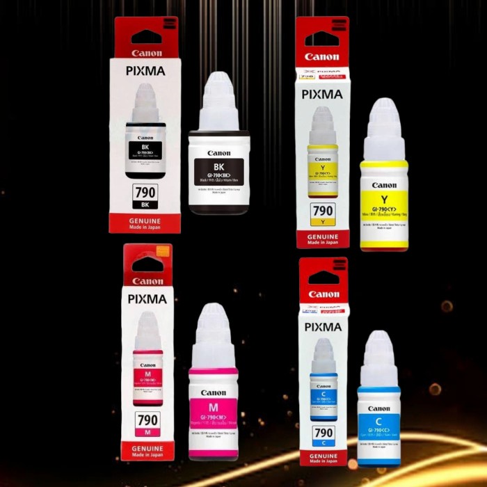 Jual Tinta Canon Pixma Gl-790 G1010/G2010/G3010/G4010 1Set Original 4 ...