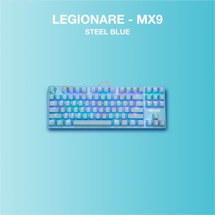 Jual Rexus MX9 TKL Keyboard Gaming Mechanical Legionare MX9 TKL RGB ...
