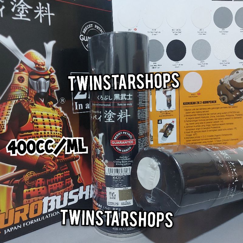 Jual Pilok Pilox Cat Samurai Putih Mutiara K420 Pearl White 420 400ml Cat Semprot Samurai Paint ...