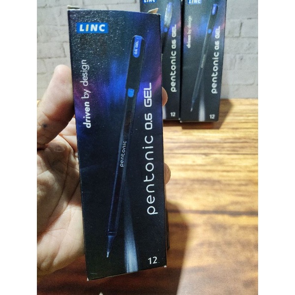 Jual GEL Pen / pulpen Gel Pentonic 0.6mm (1 pak isi 12) | Shopee Indonesia