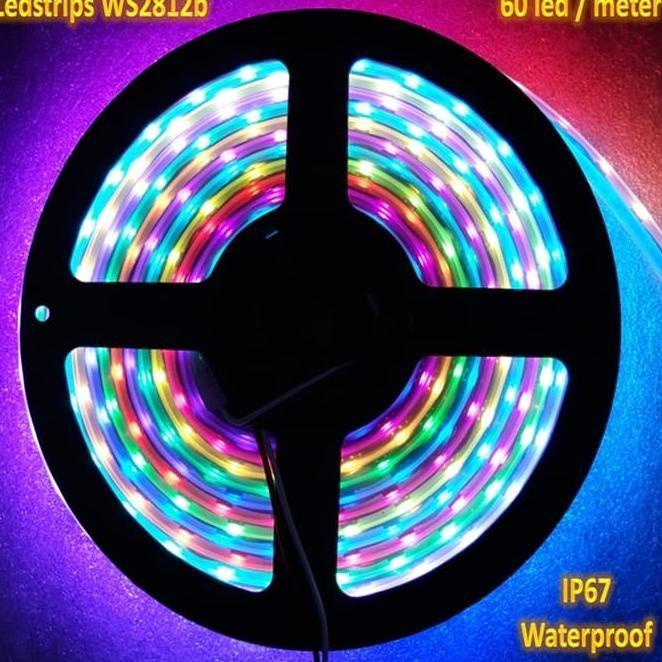 Jual ST RGB SMART LED STRIP IP67 WS2812B WS2812 WS2811 PER 1 ROLL ...