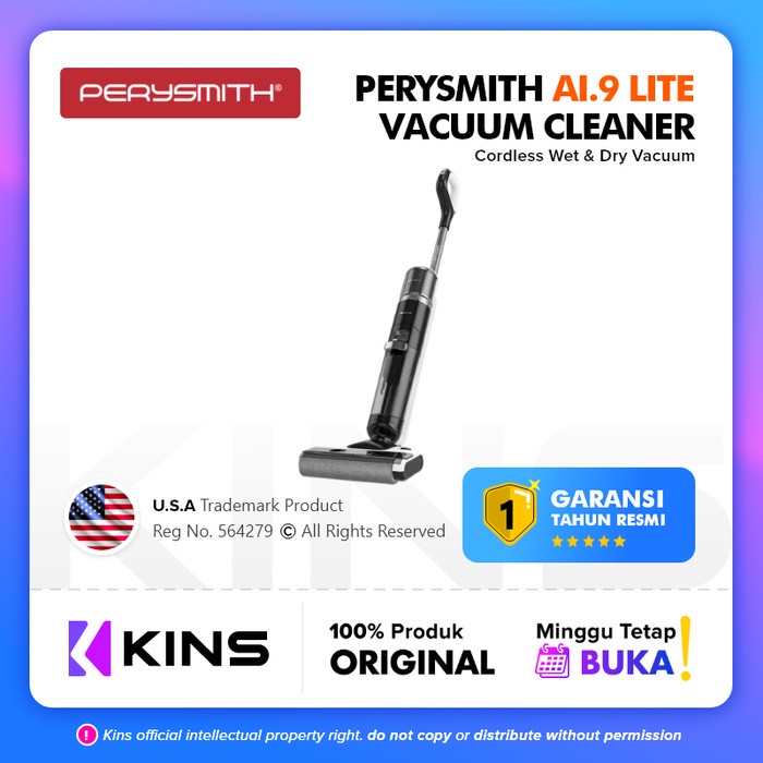 Jual PerySmith Ai9 Cordless Wet Dry Vacuum Cleaner Floor Washer ...