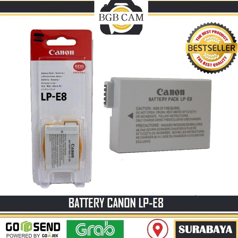 Jual New Battery LP-E8 BATERAI CANON LPE8 / LPE 8 FOR 550D / 600D ...