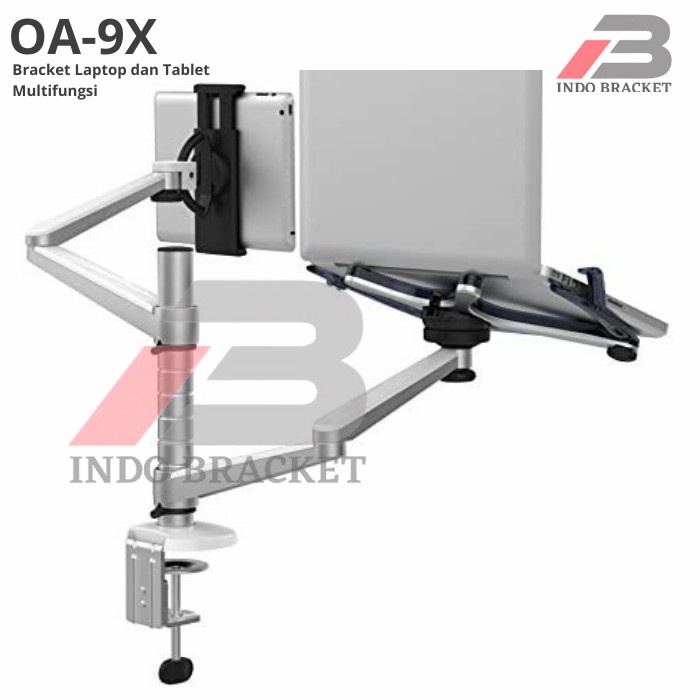 Jual Bracket Laptop Dan Tablet Holder Multifungsi Stand Jepit Meja ...
