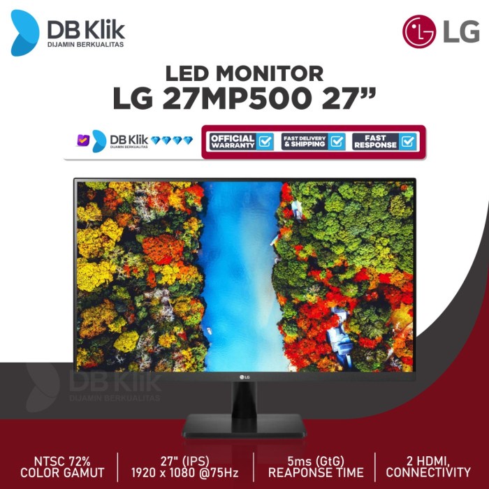 Jual LED Monitor LG 27MP500 27 Inch IPS 75Hz Full HD HDMI - LG 27MP500 ...