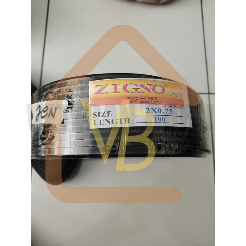 Jual Kabel Audio HYO Zigno 2 x 0.75 - Hitam Per Meter | Shopee Indonesia