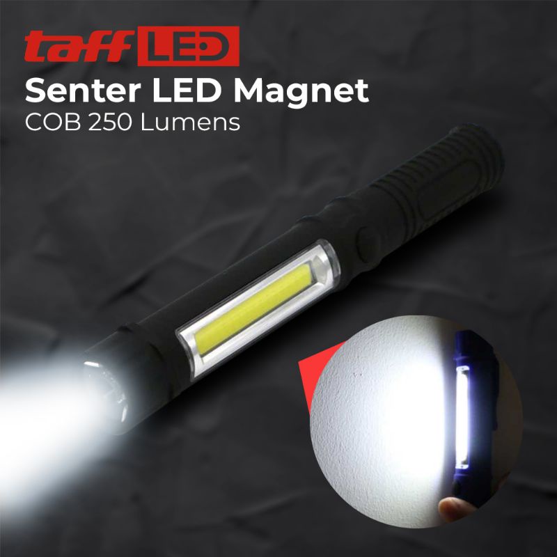 Jual TaffLED Senter LED Multifunction Flashlight Magnet COB 250 Lumens ...