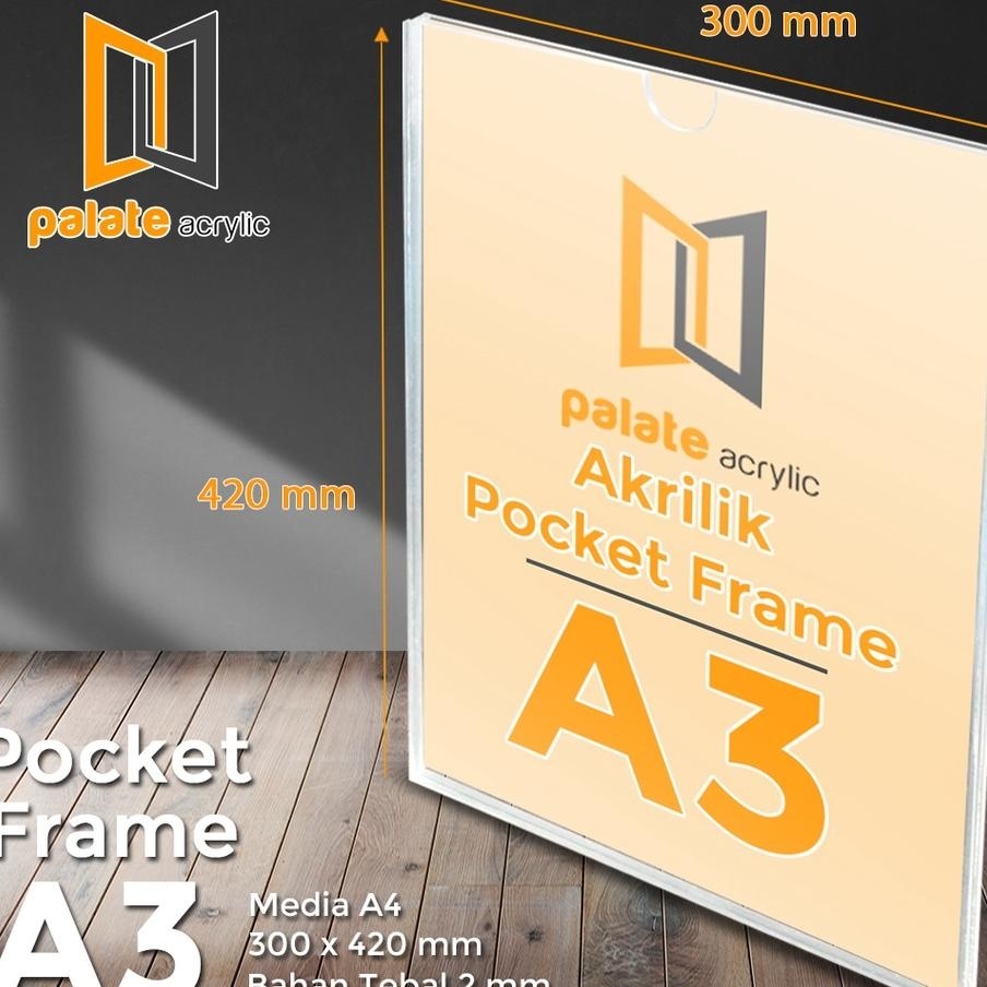 Jual Acrylic Poet Frame / Akrilik Thier / Akrilik Poet A3 2Mm | Shopee ...
