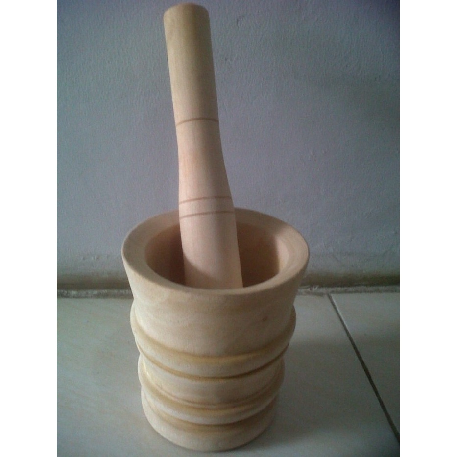 Jual Lumpang Kayu Tradisional Diameter 18 Cm | Shopee Indonesia