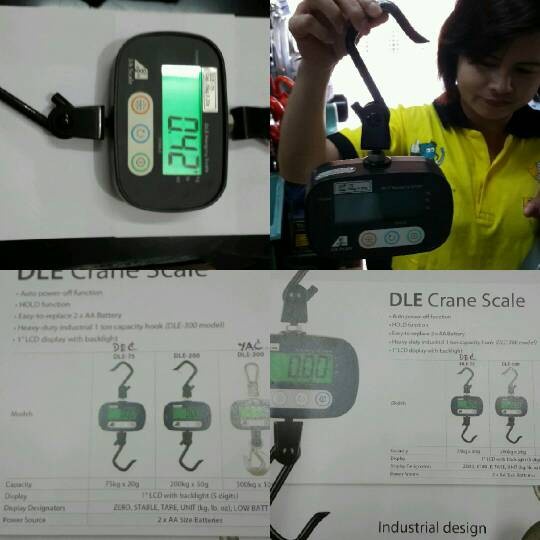 Jual Original Timbangan Gantung Digital Type Dle-75 Limited | Shopee ...
