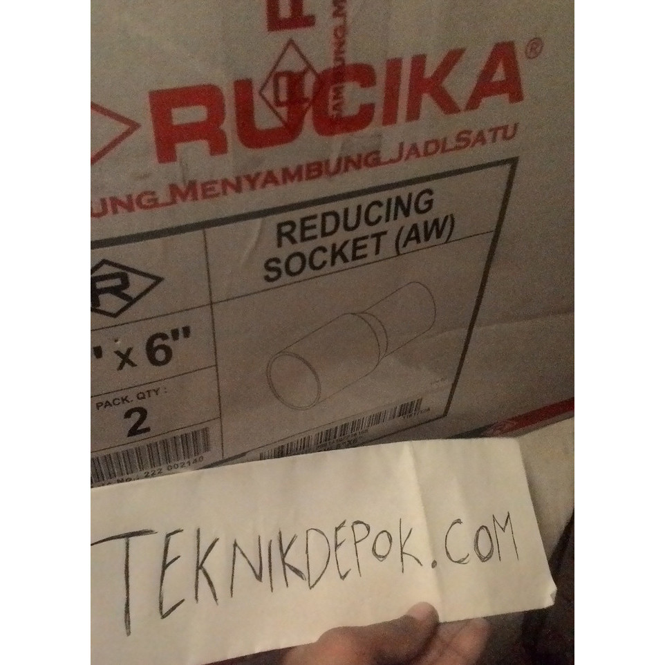 Jual Ready Reducing Socket 8 X 6 Inch Aw Rucika Flok Sok 8 X 6 Inch Aw ...