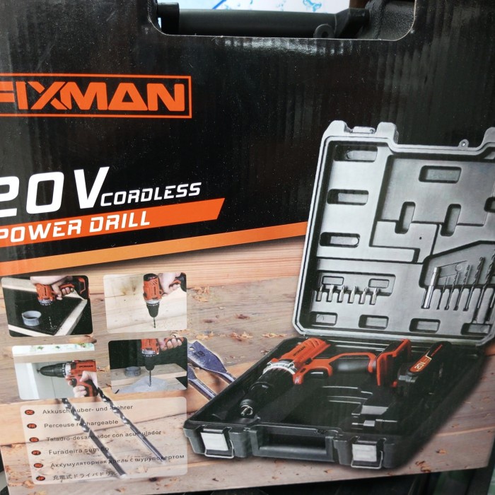 Jual New Bor Fixman R7002-2B Cordless Power Drill 20V Set Terbaru ...