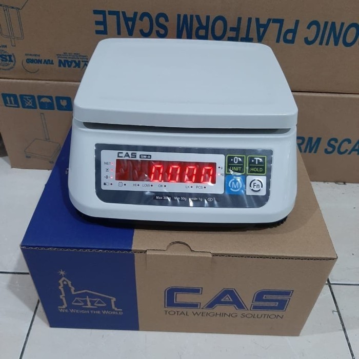 Jual [New] Timbangan Buah Timbangan Walet Timbangan Digital Cas Sw-Ii Led 30 Kg Berkualitas ...