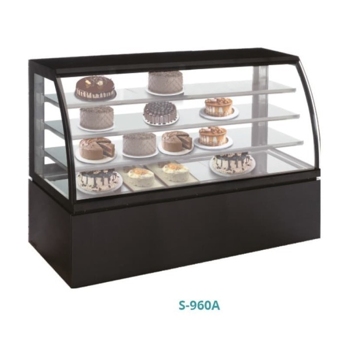 Jual [New] Gea Cake Showcase-S-960A Lemari Kaca Cembung Pemajang Kue Terbaru | Shopee Indonesia
