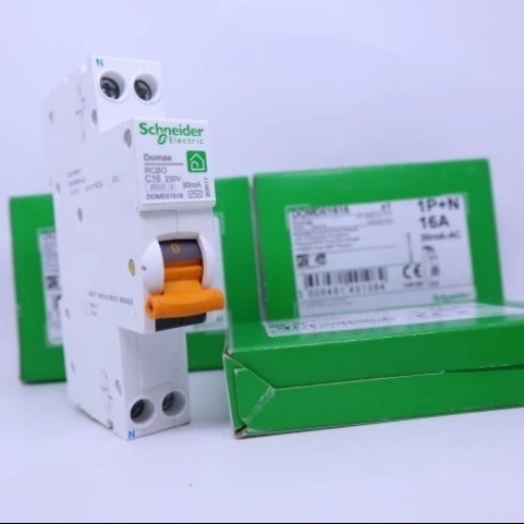 Jual [New] Schneider New Generation Rcbo/Elcb Slim Domae 1PN 6A 30Ma Domd01606 Berkualitas ...