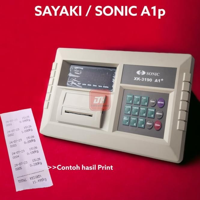 Jual Indicator Timbangan Sayaki / Sonic A1P + Printer | Shopee Indonesia