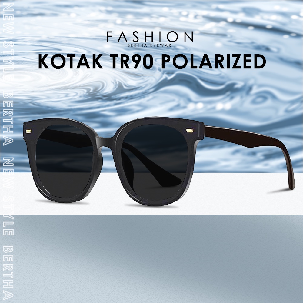 Jual Bertha Kacamata Hitam Sunglasses Polarized Anti Uv 400 Model Kotak Bahan TR90 Pria Wanita ...