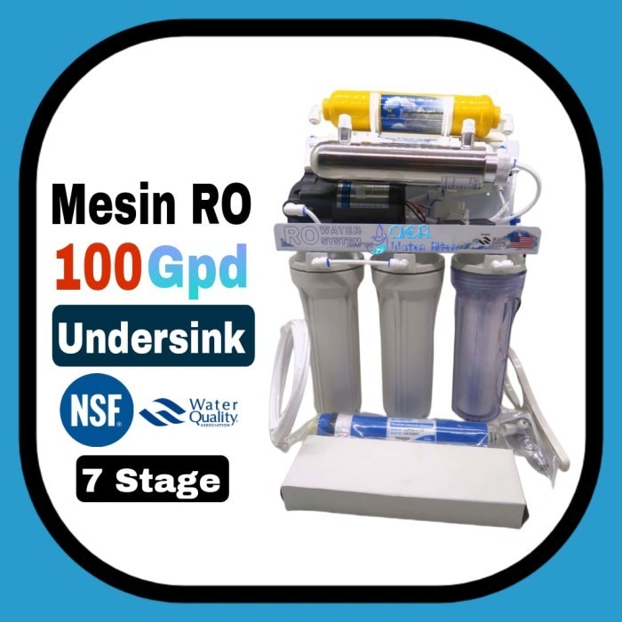 Jual Mesin RO Reverse Osmosis / RO undersink / Filter Air siap Minum 7 step | Shopee Indonesia