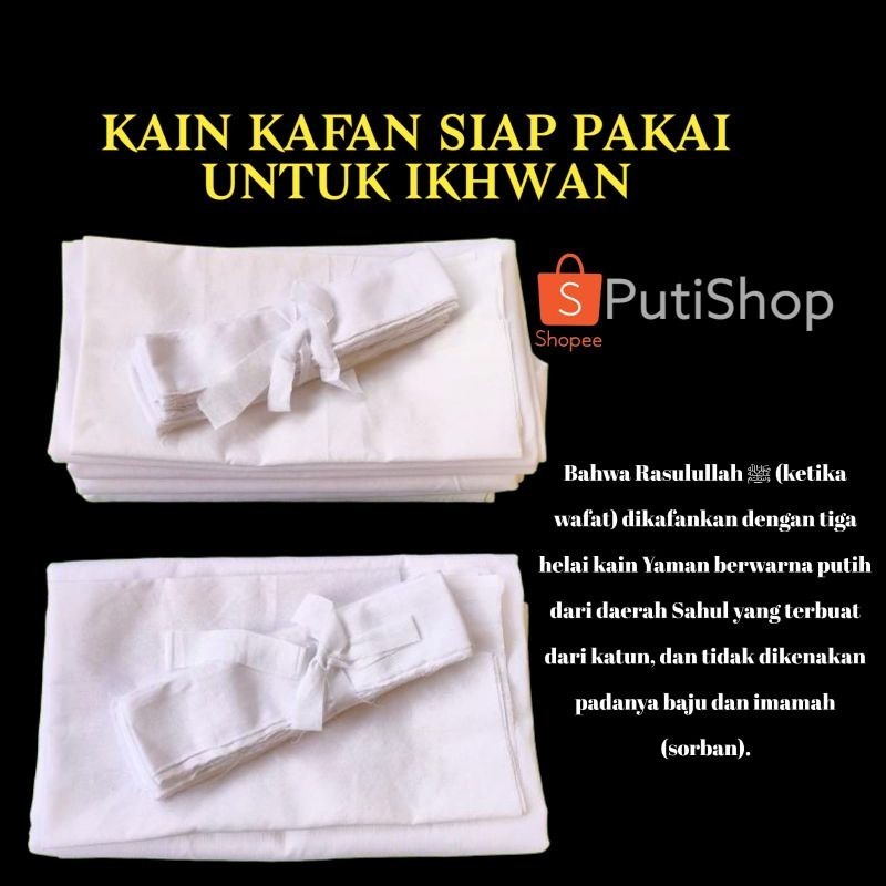 Jual Kain kafan jenazah laki-laki (siap pakai) | Shopee Indonesia