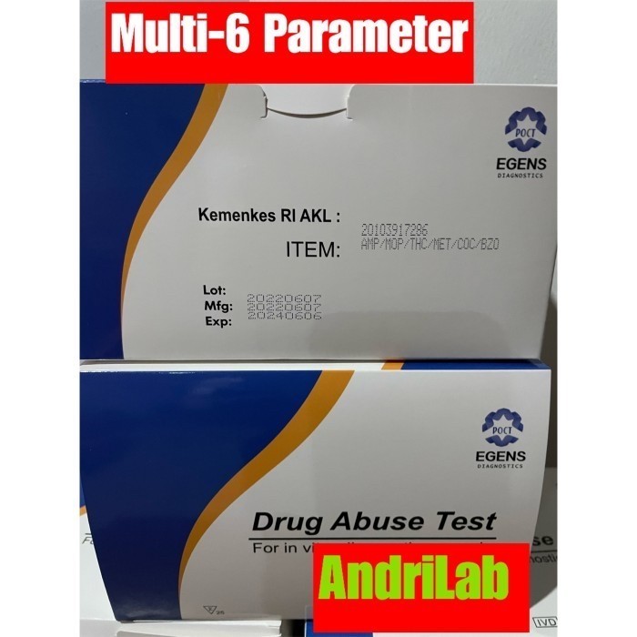 Jual Tes Urine Narkoba-Multi 6 Parameter isi 25 Pcs | Shopee Indonesia