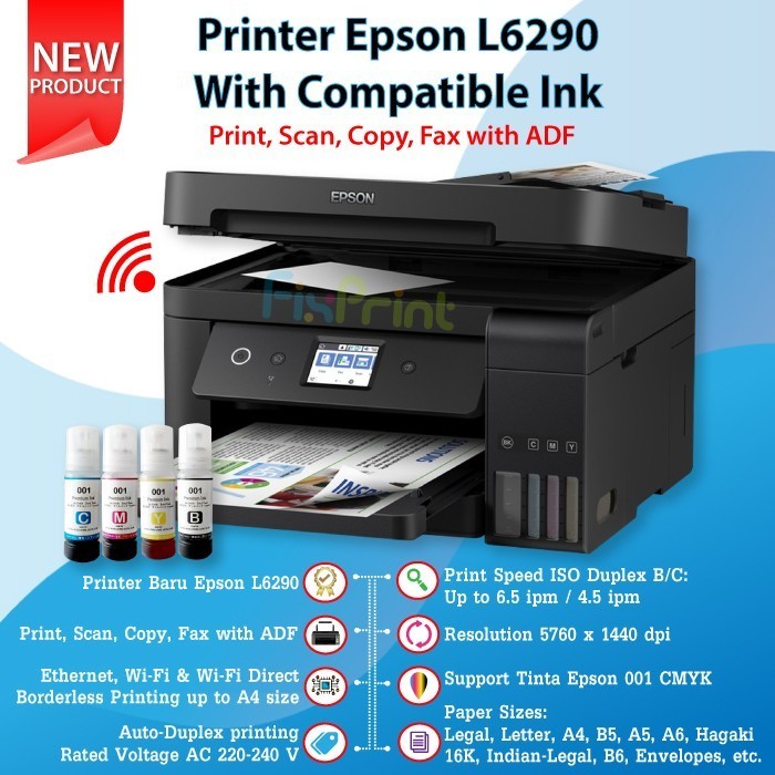Jual Printer Epson Ecotank L6290 A4 Wi-Fi Duplex All-In-One Ink Tank ...