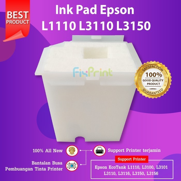 Jual Busa Ink Pad Epson L1110 L1210 Bantalan Tinta L3210 L3110 L3150 ...